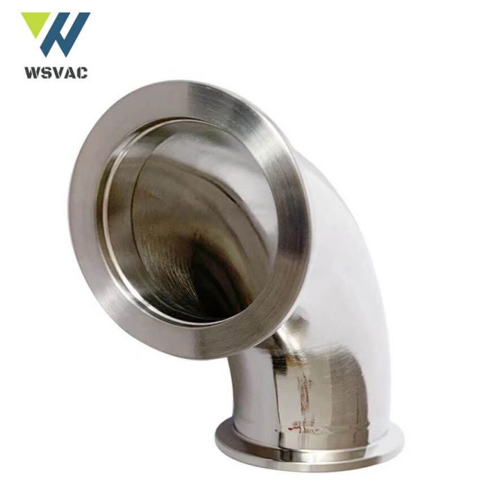 KF40 Stainless Steel Sanitary Vacuum 90 Degree Elbows - WSVAC